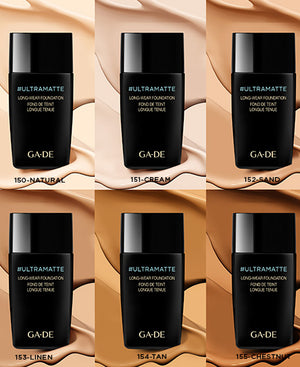 #ULTRAMATTE LONG-WEAR FOUNDATION-Normal to Oily Skin #150 – GA-DE Cosmetics